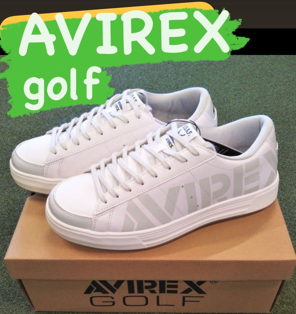 サイズ限定超特価⭐︎ AVIREX GOLF スパイクレスシューズ グレー - メルカリ