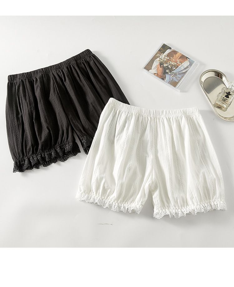 レースかぼちゃパンツ インナーウエア レディス オーバーパンツ 露出防止 可愛い カジュアル 見せパン 大人用 840403 - メルカリ