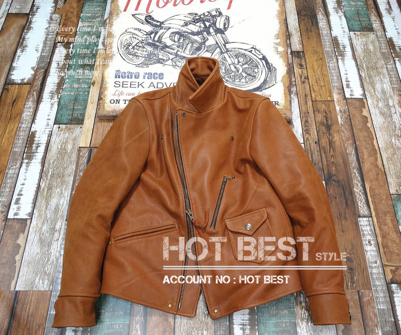 上質 メンズ レザー ジャケット カウハイド 牛革 M65タイプ 復刻40年代