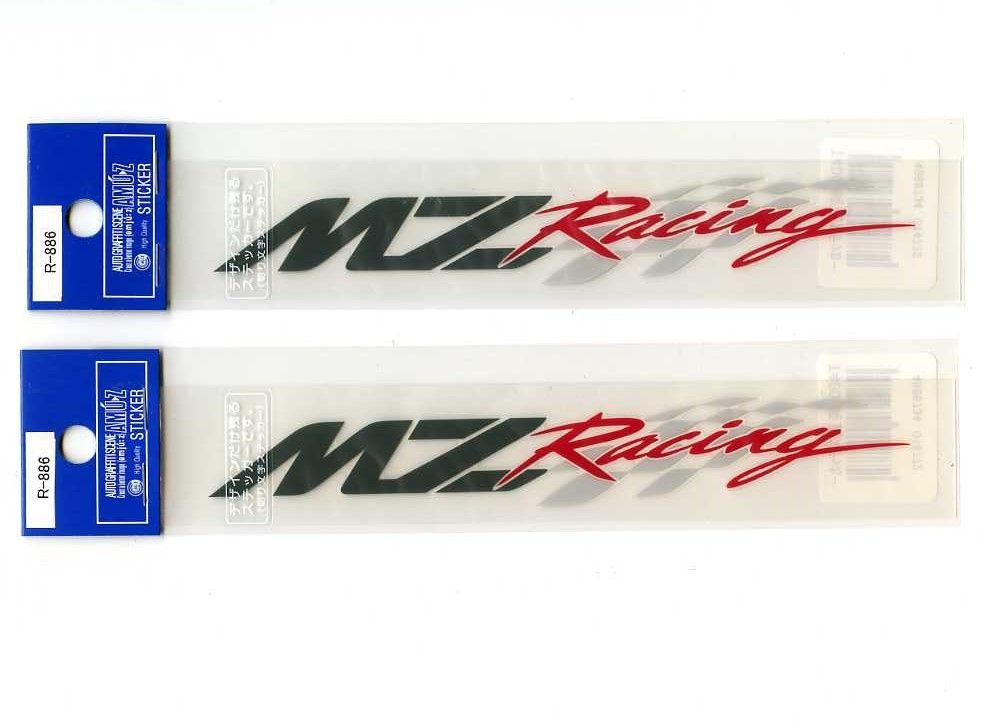 2枚セット MZ Racingステッカー（転写/切文字タイプ）【R886】 - メルカリ