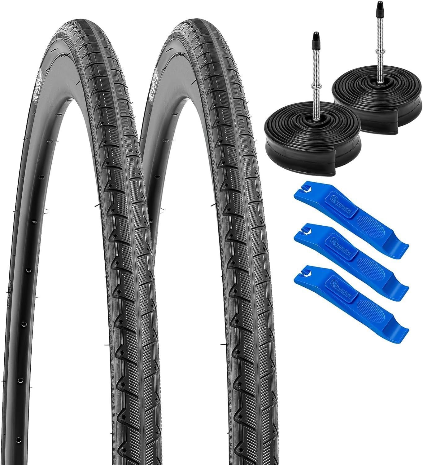 新品 28cタイヤ 700c タイヤ 700x28c700c 仏式バルブ60mm+リムテープ+タイヤレバタイヤ700x28cロードバイクタイヤ ...