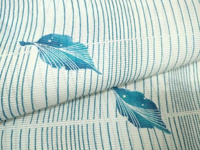 平和屋着物＊夏物　小紋　反物　着尺　駒絽　舞花文　洗える着物　未使用　DAAW7450zzz 平和屋着物＊夏物 小紋 反物 着尺 駒絽 舞花文 洗える着物 未使用