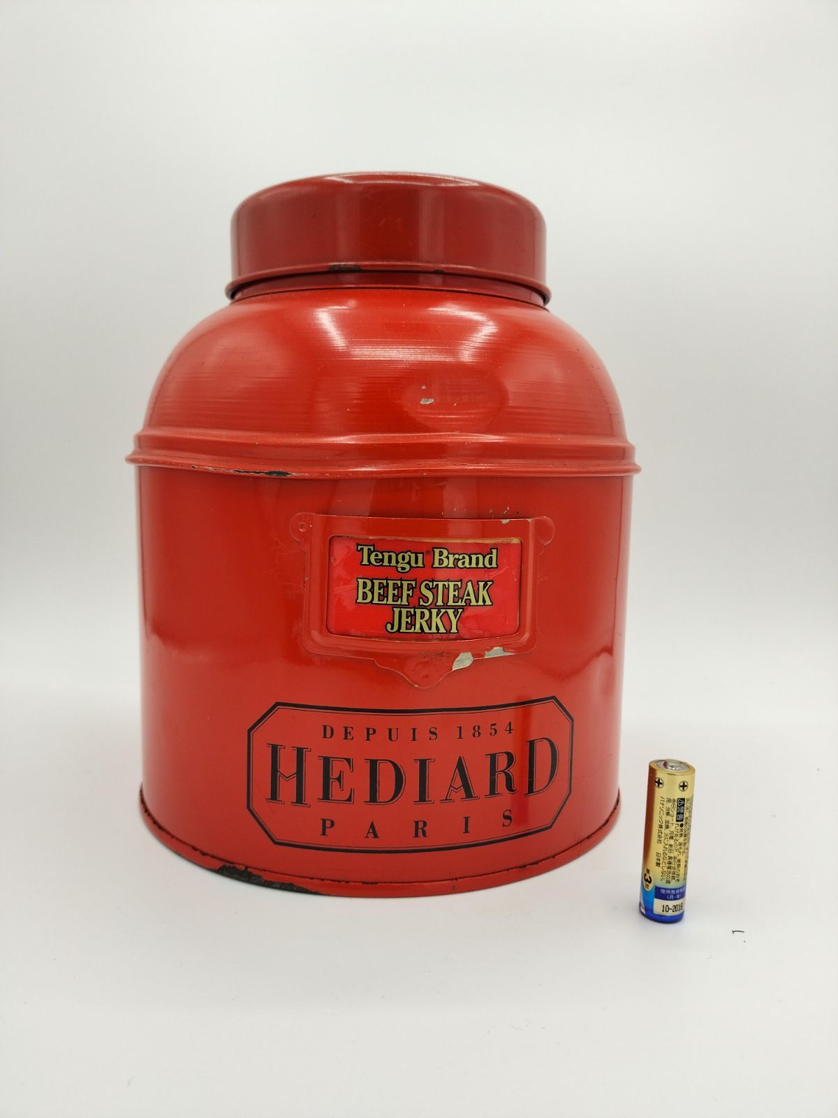 HEDIARD エディアール 紅茶缶 ヴィンテージ 特大 ビッグサイズ 入手困難 レア 希少 小物入れ 縁起物 商売繁盛 大人の科学 ...