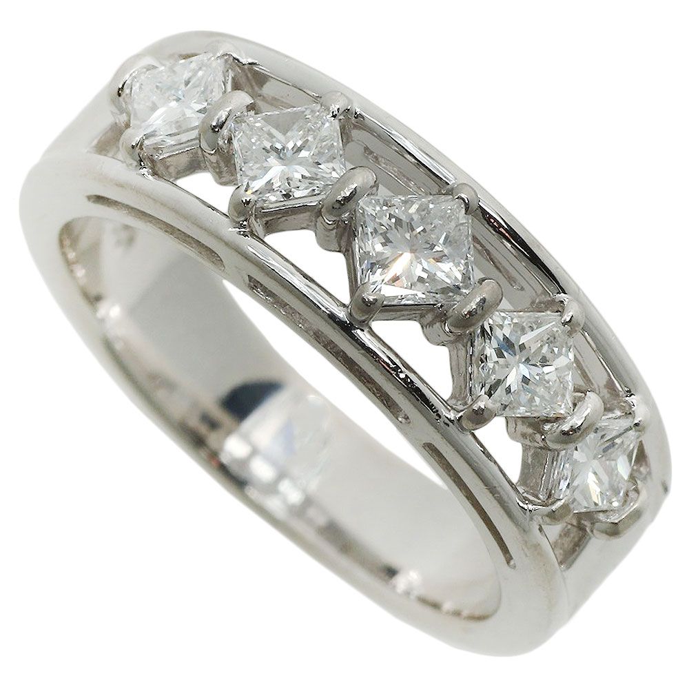 【本物保証】 新品同様 タサキ TASAKI 一文字 リング 指輪 プラチナ Pt900 メレダイヤモンド 0.73ct 10号 オシャレ - メルカリ