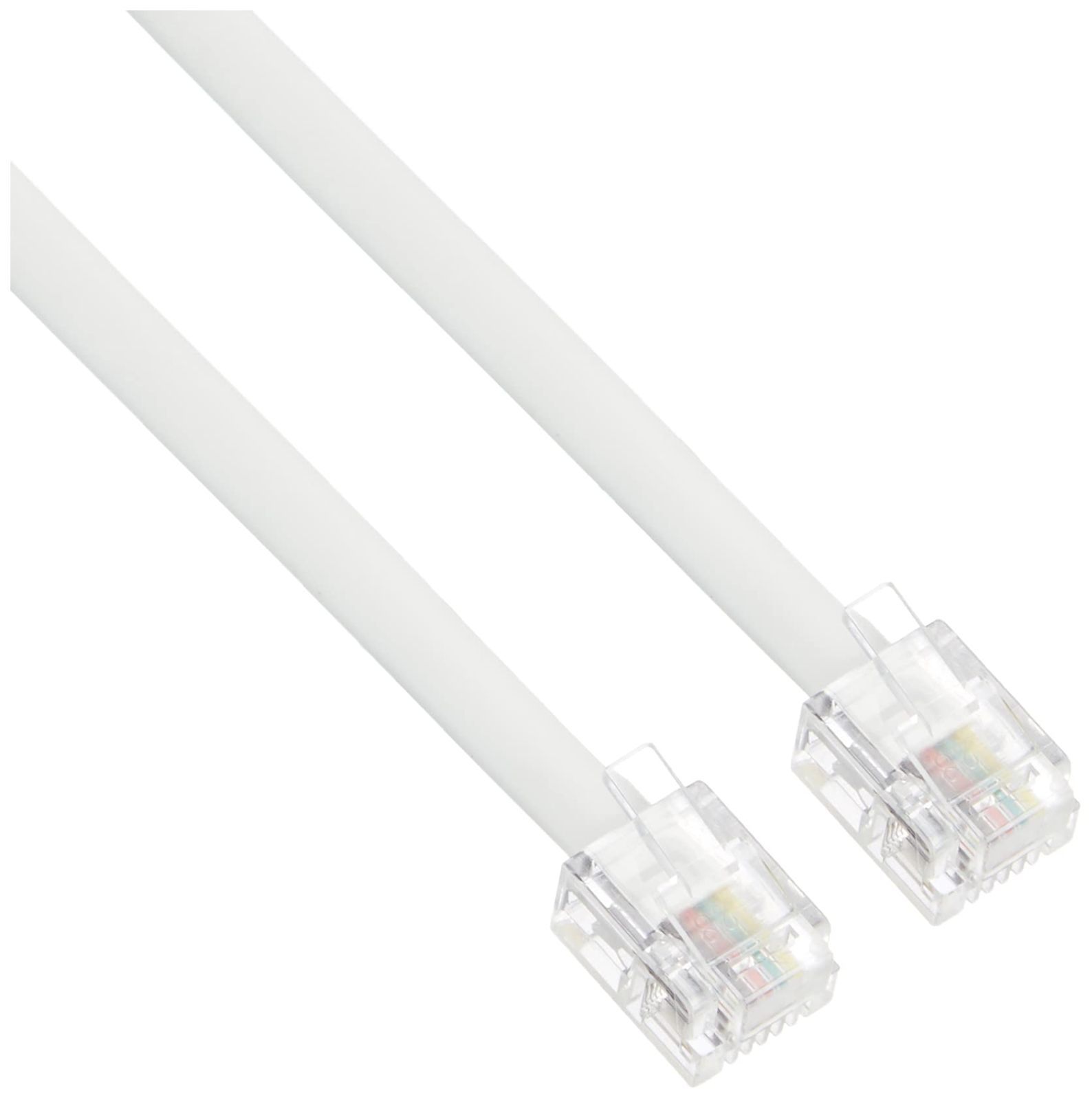 エルパ (ELPA) テレホンコード 電話 FAX 6極2/4芯 5m ホワイト モジュラープラグ TEW-T050 - メルカリ