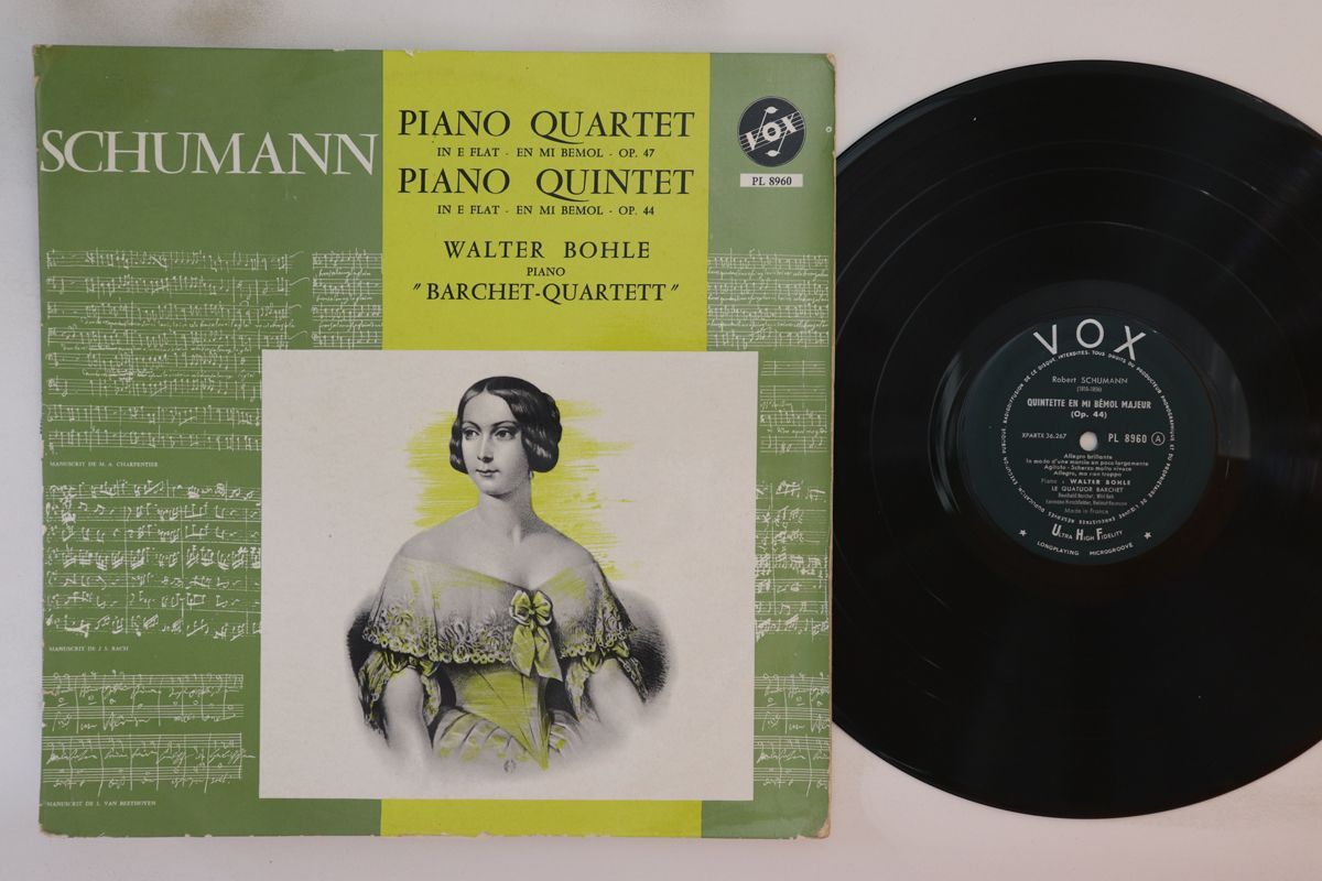 米LP Walter Bohle, Barchet-quartett Schumann: Piano Quintet And Piano Quartet PL8960 VOX /00260 ...