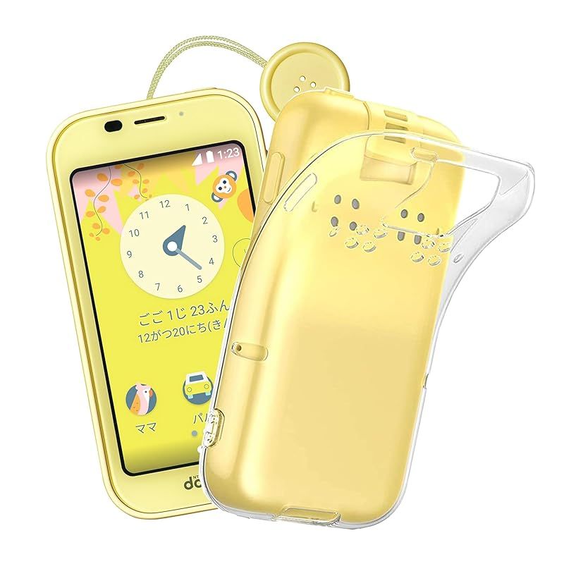 For AQUOS キッズケータイ SH-03M 用の ケース TPU キッズケータイ SH-03M 対応 透明 薄型 耐衝撃 携帯便利 黄変防止 汚れ防止 耐水 防指紋 散熱加工の超薄型 ...