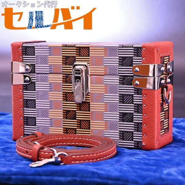 本物 新品同 モロー パリ 公式HP掲載 定価42万円 VICTORIA トランクバッグ 斜め掛けショルダーバッグ ボディバッグ 保存袋付 ...