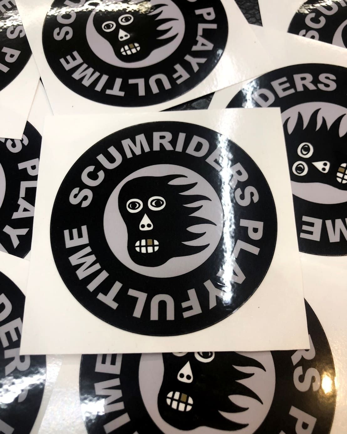 【SCUM RIDERS】by PANDA BEARS STICKER -art work-SCUMBOY TATTOO-スカムライダース ...