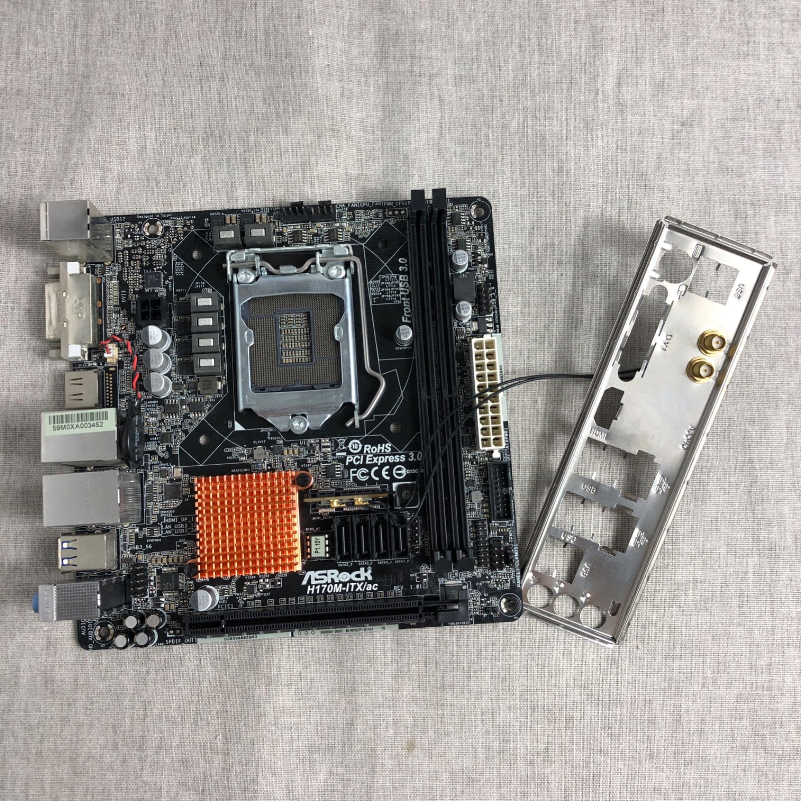 マザーボード ASRock H170M-ITX/ac【起動確認済】/MB_M230380 - メルカリ