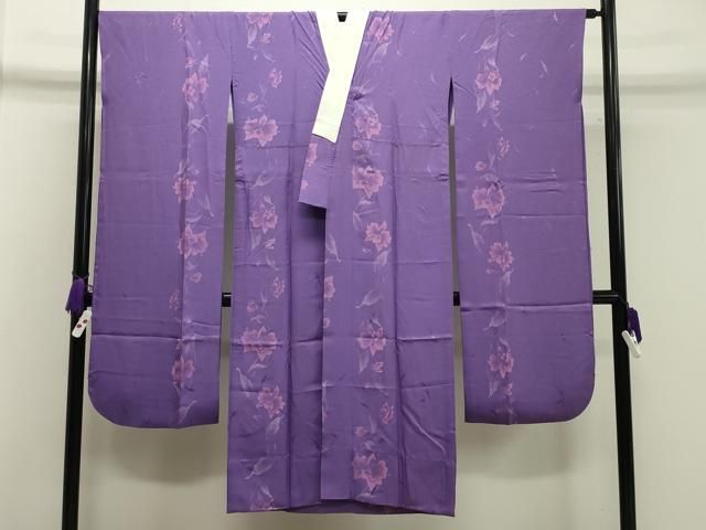 平和屋着物□振袖用長襦袢 無双仕立て 草花地文 暈し染め 正絹