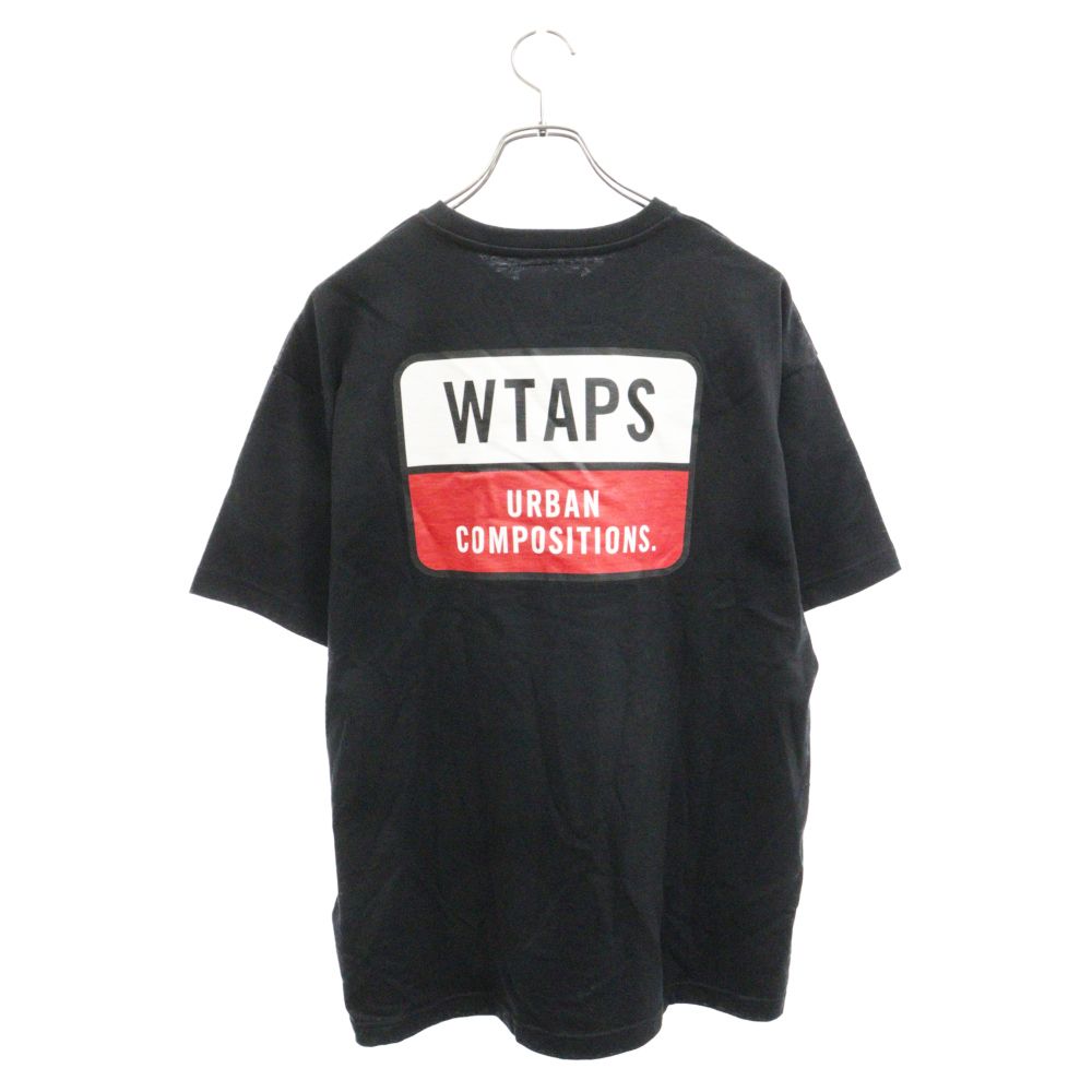 WTAPS (ダブルタップス) 24SS OBJ 01 SS COTTON COMPOSITION バックプリント クルーネック半袖Tシャツカットソー ブラック 241ATDT-CSM23 ...