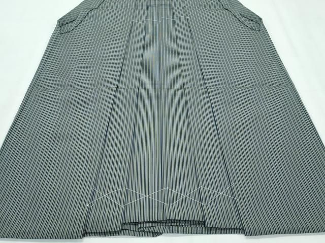 平和屋着物□極上 男性 馬乗り袴 神代袴 縞 逸品 未使用 CZAA2924s5
