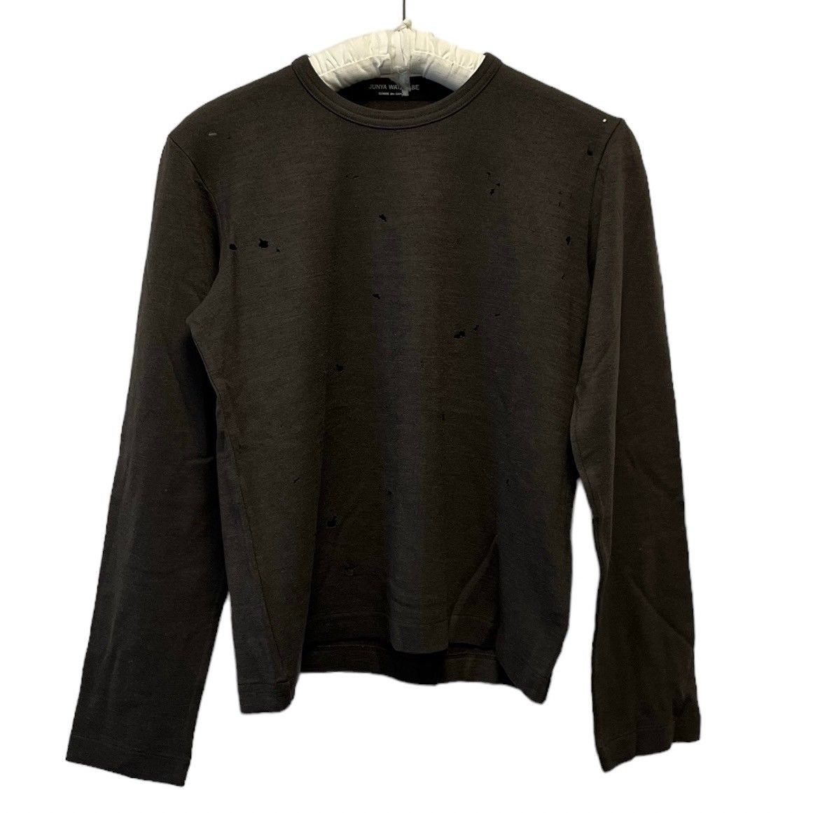 JUNYA WATANABE ジュンヤワタナベ 02AW ダメージ加工ウールロングスリーブTシャツ JG-T003 - メルカリ