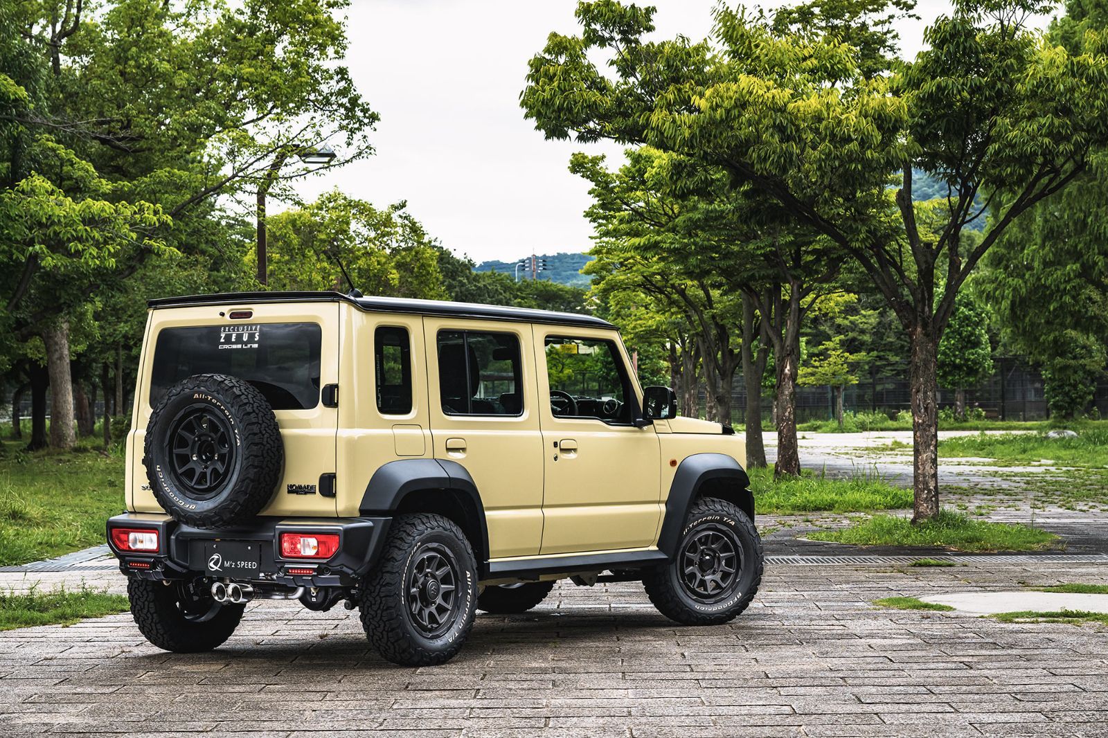 【M's】 スズキ ジムニーノマド 5ドア JC74W M'z SPEED CROSS LINE フロントバンパーガード AES 未塗装 エムズスピード エアロ パーツ 部品 外装 改造 社外 ...