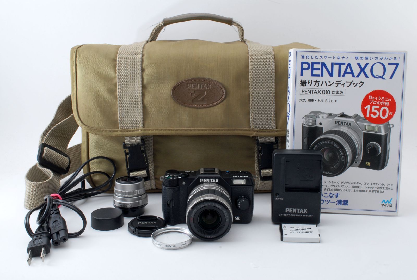 ペンタックスPENTAX ミラーレス一眼 Q10 ダブルレンズキット 標準ズーム 02 STANDARD ZOOM＋魚眼 単焦点 レンズ 03 FISH-EYE 3.2mm F/5.6 ...