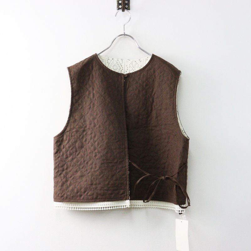 未使用 カズミ kazumi× サマンサモスモス SM2 SamansaMos2 キルトとレース2WAYベスト F/ブラウン ジレ ビスチェ 羽織り【2400014436471】 - メルカリ