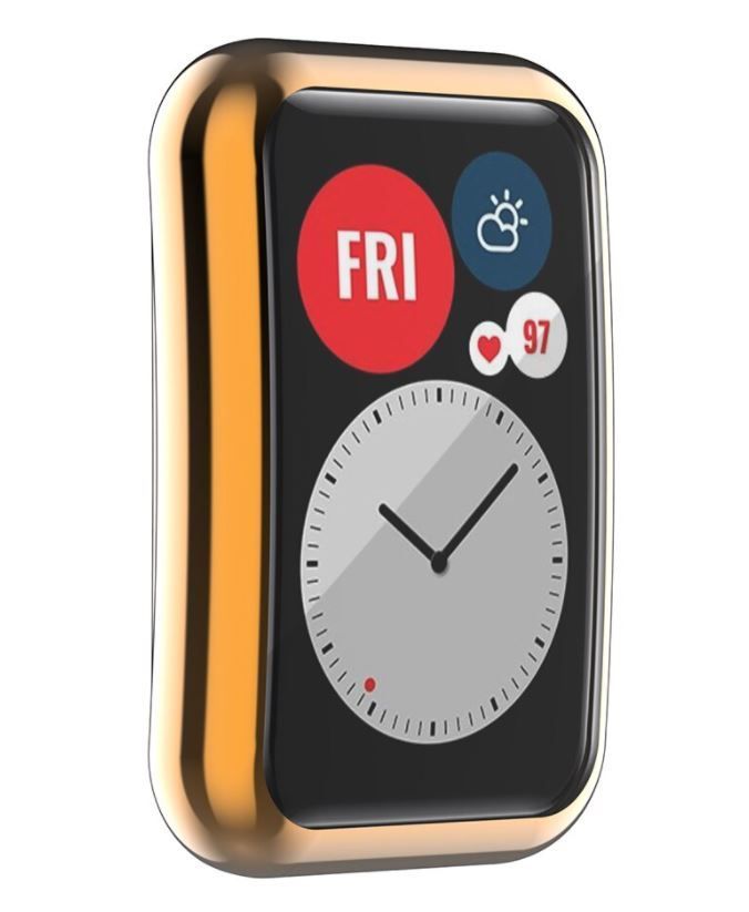 Huawei Watch Fit Tia B09 Tia B19 保護 カバー ケース ソフト メタリック スマートウォッチ シリコン ファー