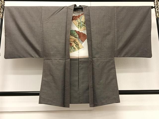 平和屋着物●上質な紬　舞花文　正絹　逸品　AAAZ0144zg 平和屋着物○上質な紬 舞花文 正絹 逸品 AAAZ0144zg