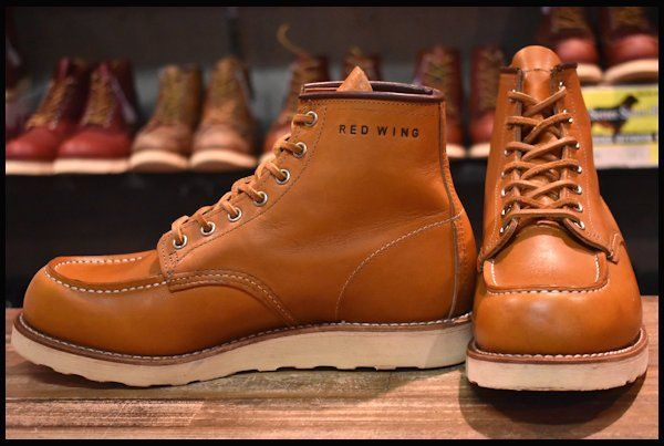 【8e 美品 11年】レッドウィング 9875 アイリッシュセッター ゴールドラセット モックトゥ レースアップ ブーツ Redwing