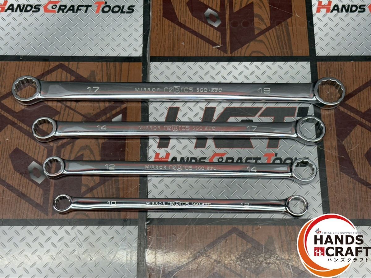 〇KTC ネプロス nepros NM1-1012/NM1-1214/NM1-1417/NM1-1719 ストレートスタンダードめがねレンチ 4点セット【中古】 - メルカリ