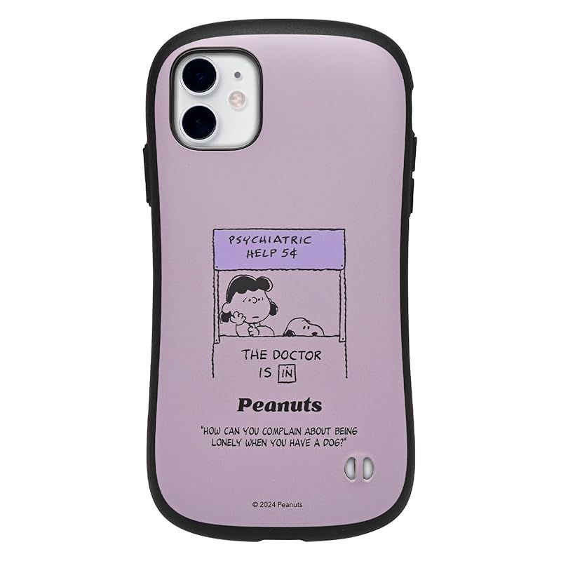 iFace First Class KUSUMI スヌーピー PEANUTS iPhone 11 ケース マット仕上げ (くすみパープル/ルーシー)【 アイフェイス 耐衝撃 snoopy ...