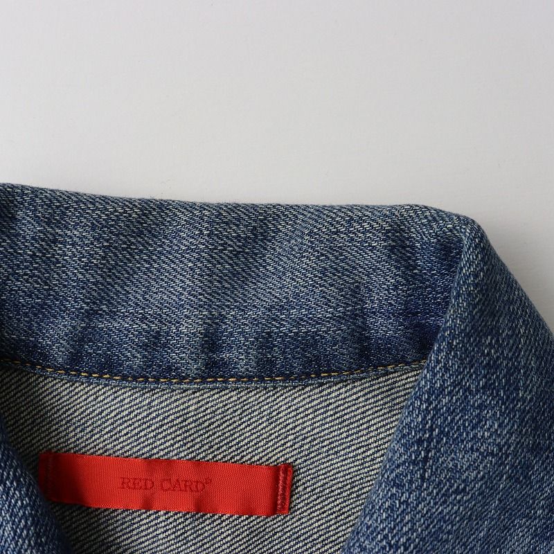 レッドカード RED CARD Theater ストレッチコットン デニムジャケット 0 インディゴブルー┃Gジャン ブルゾン ジャンパー ...