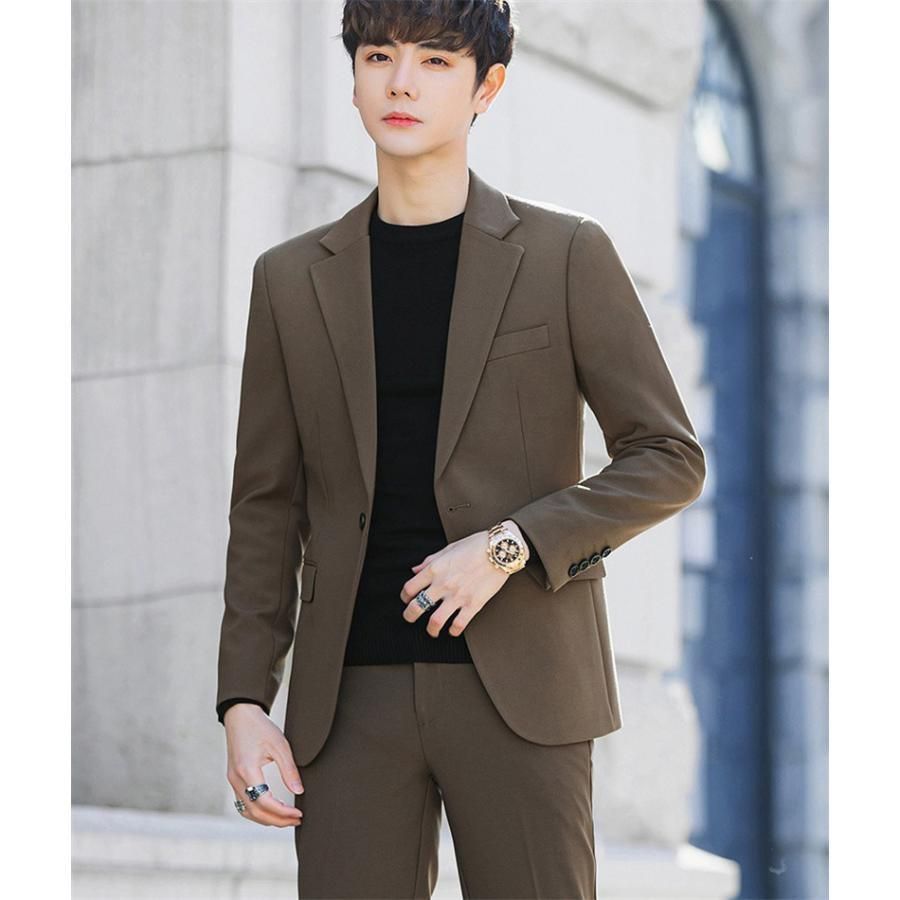 スーツ メンズ 洗える 安い 2点セット チェック柄 ビジネス 面接 結婚