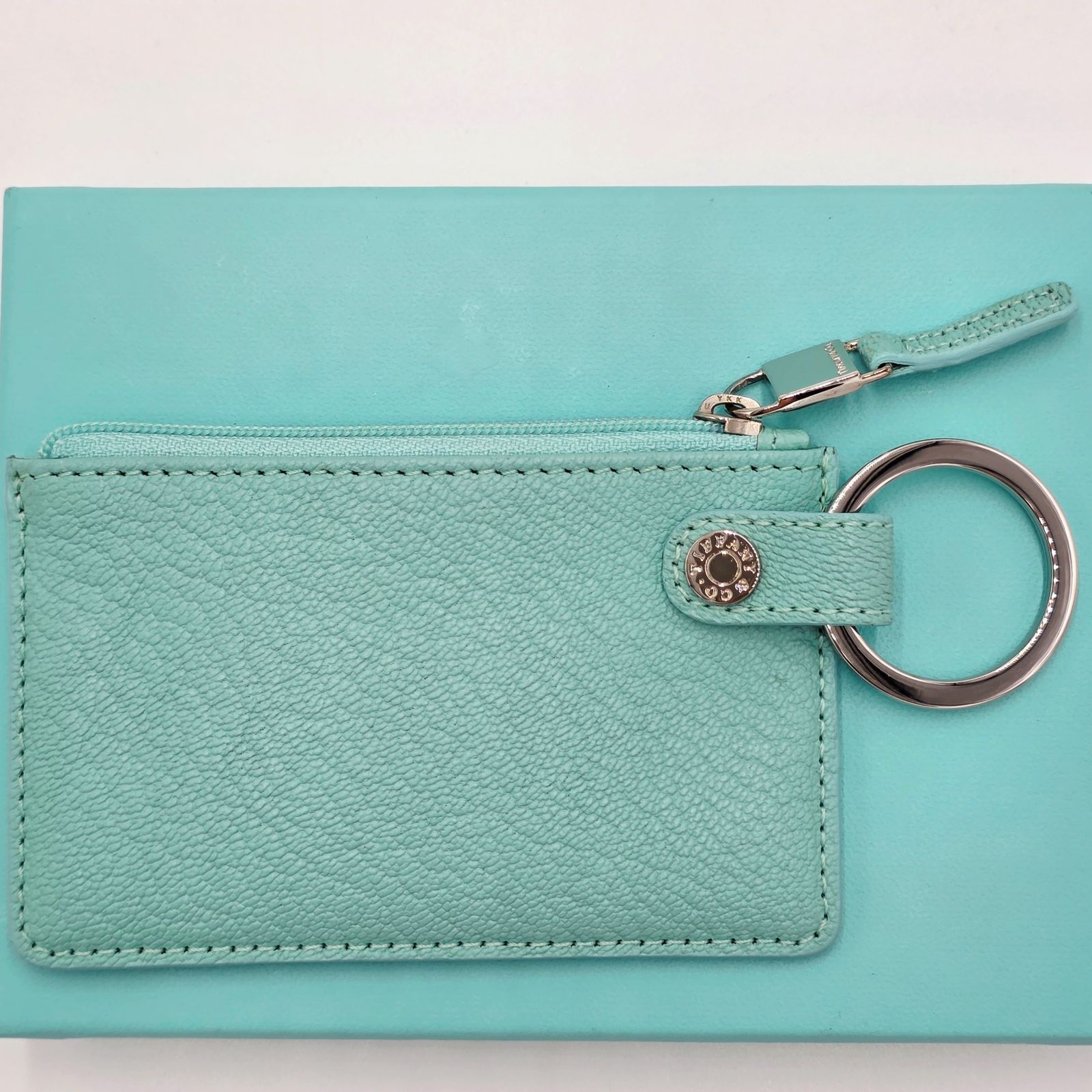 TIFFANY&CO. ティファニー カードケース Organizer Card Coin Purse with Key Ring ...