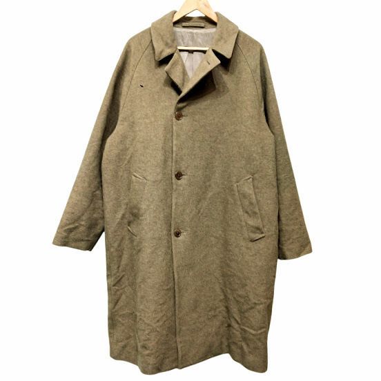 COMOLI コモリ 18AW ウールコットンバルカラーコート ロングコート N03