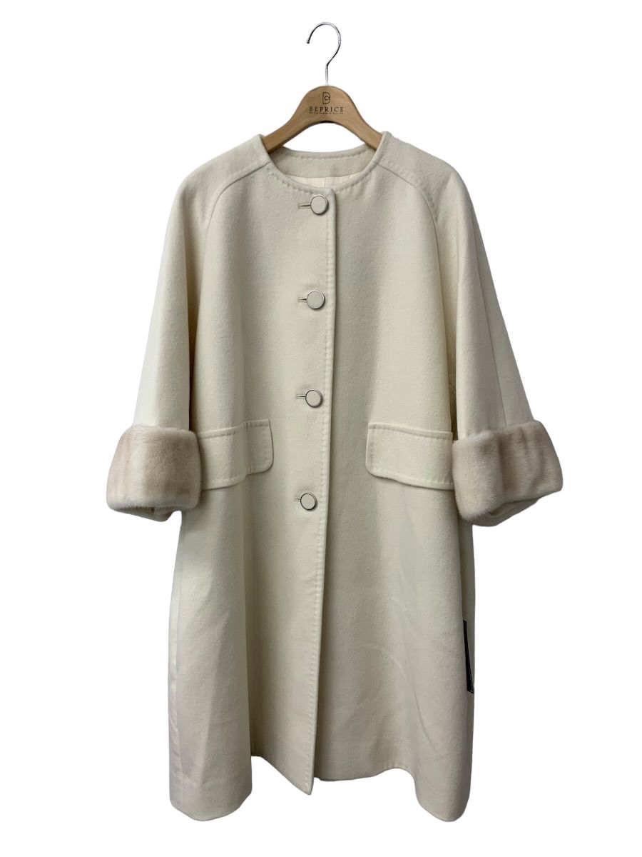 フォクシーブティック Coat Aria 43859 コート 40 ホワイト ミンク×カシミヤ ITDUWA5DO8WS - メルカリ