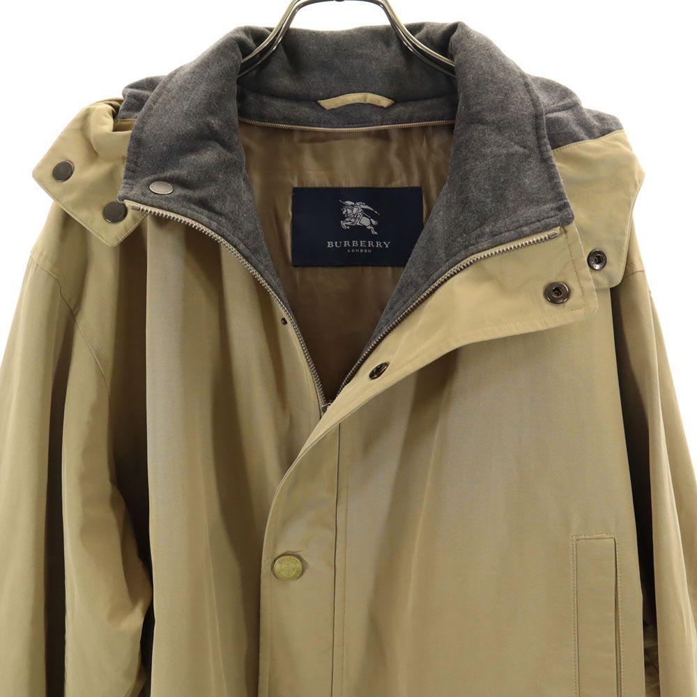 バーバリーロンドン 三陽商会 日本製 フーデッド コート M ベージュ