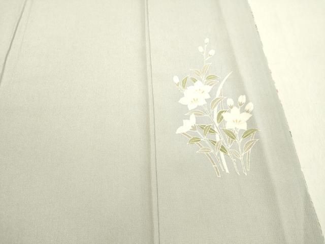 平和屋着物○訪問着 友禅 草花文 暈し染め 正絹 逸品 DAAU0646tw