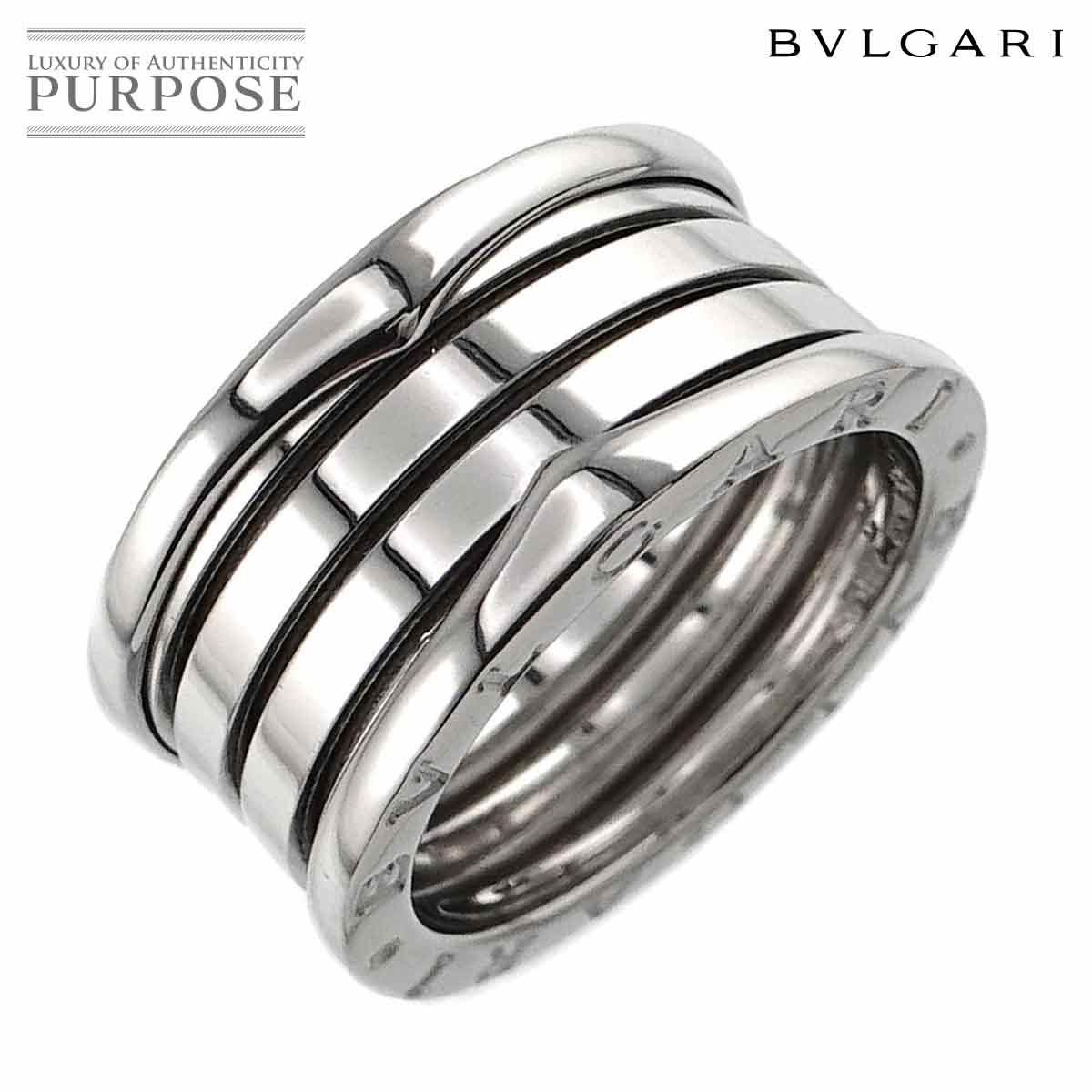 ブルガリ BVLGARI ビーゼロワン 4バンド #57 リング K18 WG ホワイトゴールド 750 B-ZERO1 指輪 Ring 90246994 - メルカリ