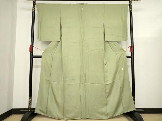 平和屋着物＊夏物 色無地 絽 藍鼠色 正絹 逸品 BAAT7436pk 平和屋