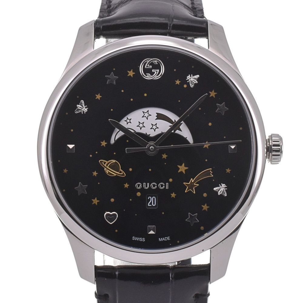 グッチ GUCCI YA126487A G-タイムレス ムーンフェイズ デイト クォーツ ユニセックス 極美品 I#142629 - メルカリ