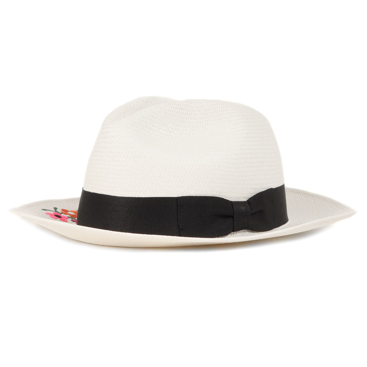 美品 ELOY BERNAL エロイ ベルナール ボタニー サイドボタニカル刺繍 パナマハット BOTANY ホワイト 白 ブランド 帽子 ファッション アイテム【メンズ】 - メルカリ