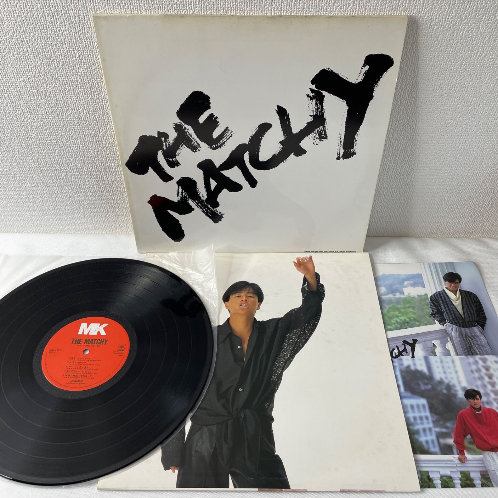 【近藤真彦 / The Matchy - Best Songs For You】LP ベストアルバム スニーカーぶる~す ギンギラギンにさりげなく ハイティーン・ブギ 筒美京平 松本隆 山下 ...