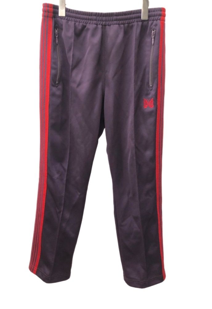 ニードルス Needles 22FW NARROW TRACK PANT ナロー トラックパンツ ジャージ 刺繡 蝶 紫 LQ230 ボトムスその他 ライン パープル Sサイズ 104MB ...