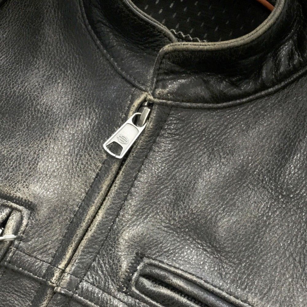 HARLEY DAVIDSON ハーレーダビッドソン 97180-17VM レザー ジャケット ブラック系 M [240101418902 ...