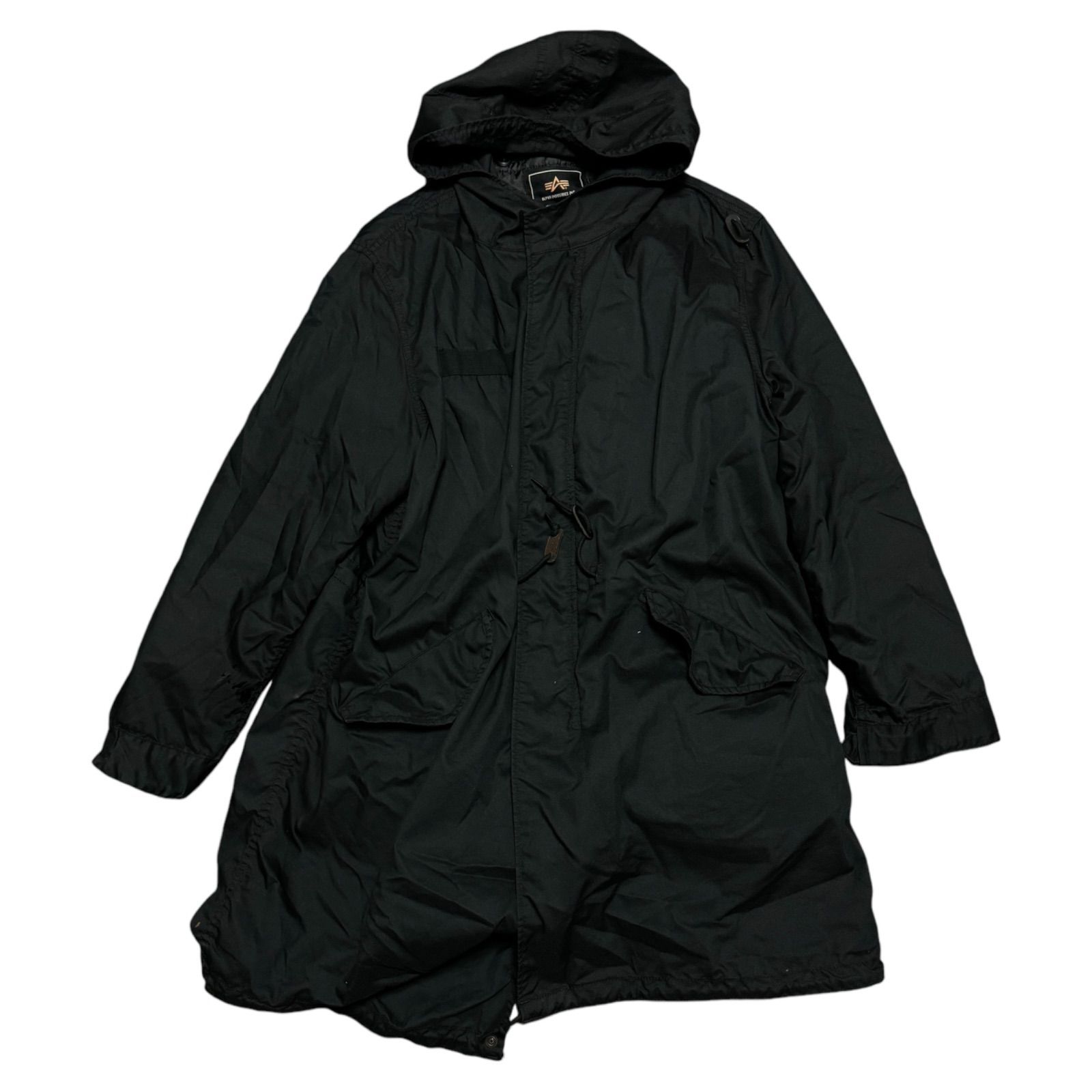 Z926 ALPHA INDUSTRIES アルファインダストリーズ ライナー付き モッズコート ブラック メンズ サイズL - メルカリ