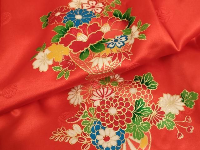 平和屋着物○訪問着 紬地 流水舞桜 金彩 正絹 逸品 AAAZ7358zg