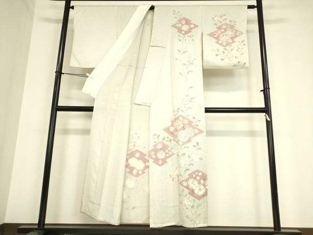 平和屋着物▽訪問着 単衣 絞り 辻が花 正絹 逸品 DAAV5929az 単衣 男性