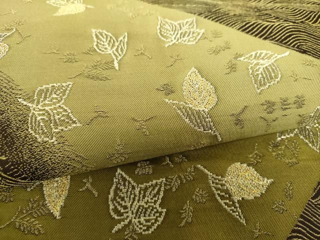 平和屋着物○極上 創業280年 誉田屋源兵衛 六通柄袋帯 寶繭小石丸 舞葉