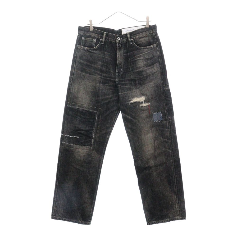 NEIGHBORHOOD (ネイバーフッド) 23AW SAVAGE DENIM DP BASIC PANTS サベージリペアデニムパンツ 232XBNH-PTM07 ブラック - メルカリ
