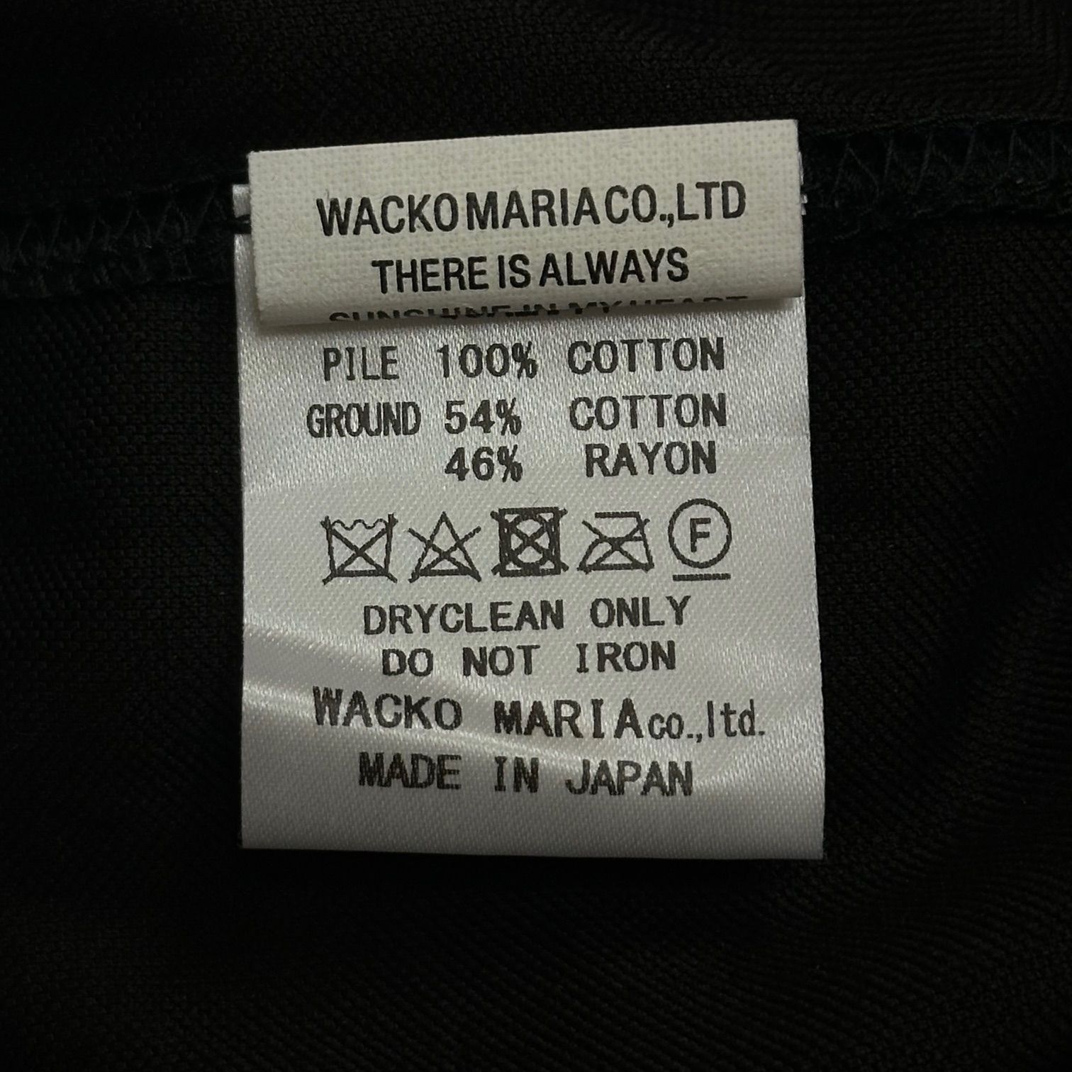 参考上代42900円 WACKO MARIA 24AW VELVET TRACK JACKET 参考上代42900円 WACKO MARIA 24AW VELVET TRACK JACKET