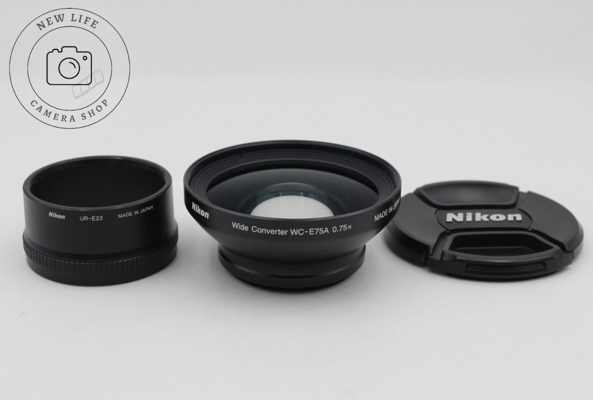 極上品☆Nikon ニコン WC-E75A + UR-E22 ワイドコンバーター 専用アダプターリング ###12414 - メルカリ