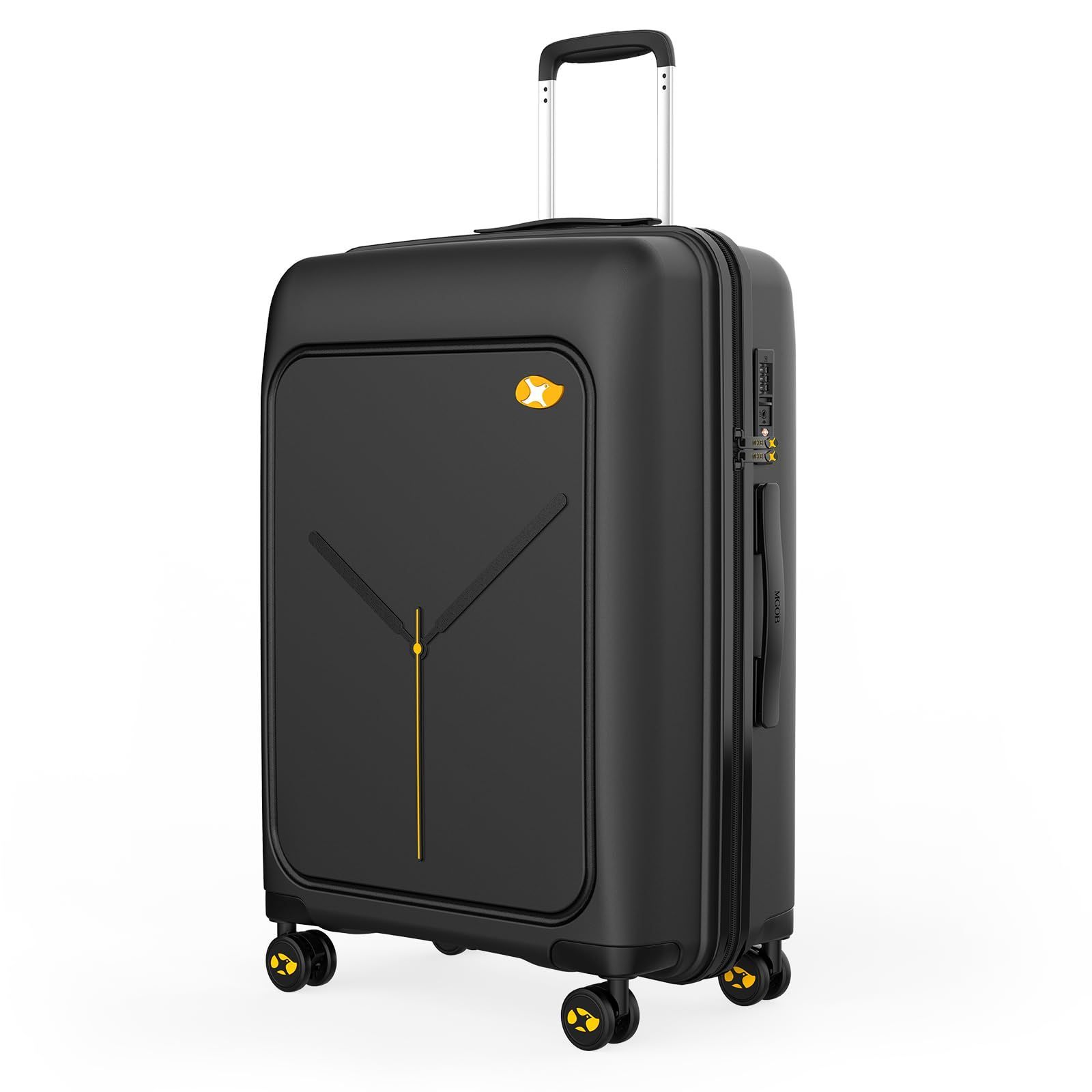 【新着商品】ポリプロピレン 旅行 超軽量 バッグ 6泊7日 TSAロック 70l 海外旅行 アルミキャリーバー 大型 ダブルホイール キャリーケース 静音 スーツケース ブラック [MGOB ...