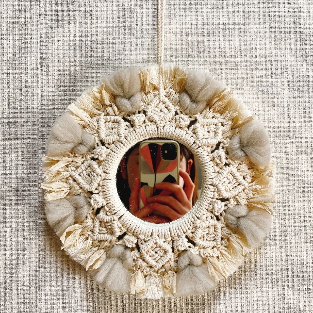 鏡付き♡AMUNEのマクラメリースNo.10 - メルカリ