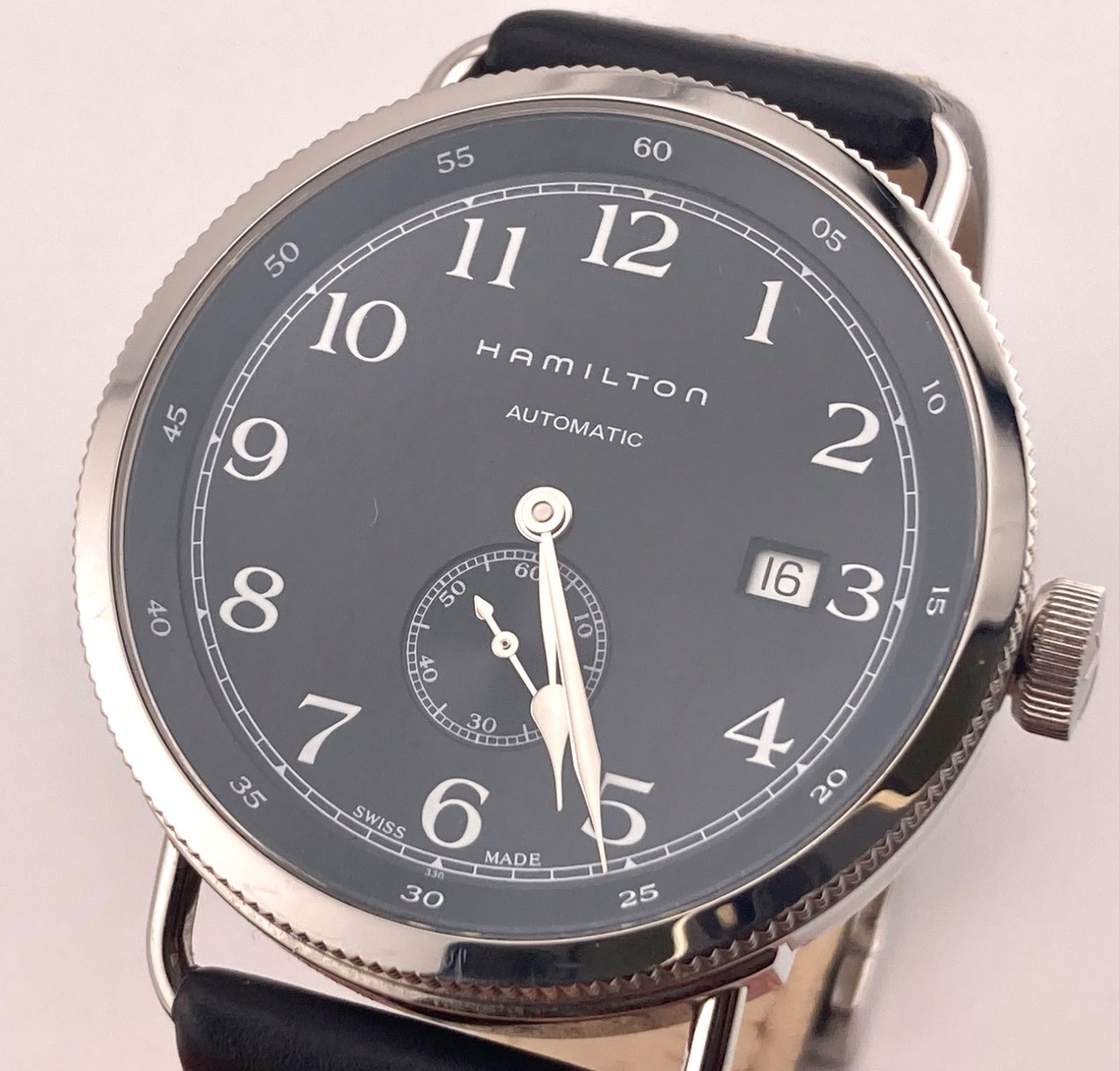 ハミルトン HAMILTON H784150 カーキ パイオニア デイト スモールセコンド 自動巻き メンズ 腕時計 - メルカリ